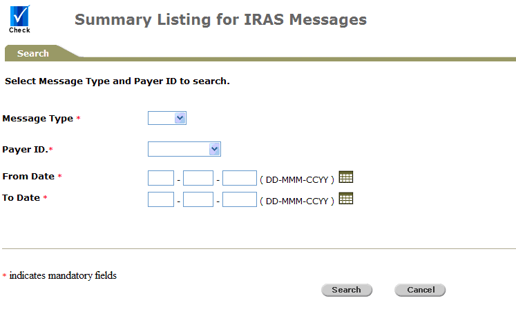 Viewing Summary Listing