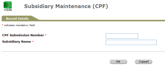 Creating CPF Records