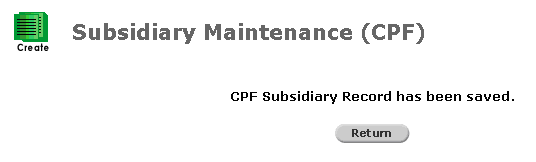 Creating CPF Records