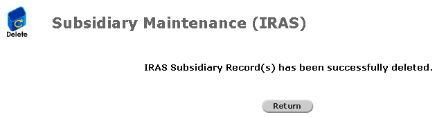 Deleting IRAS Records